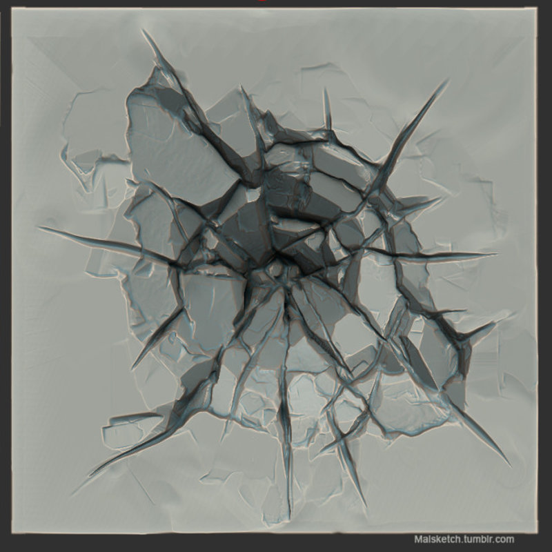 ArtStation - Impact Crack, Mallory Wikoff