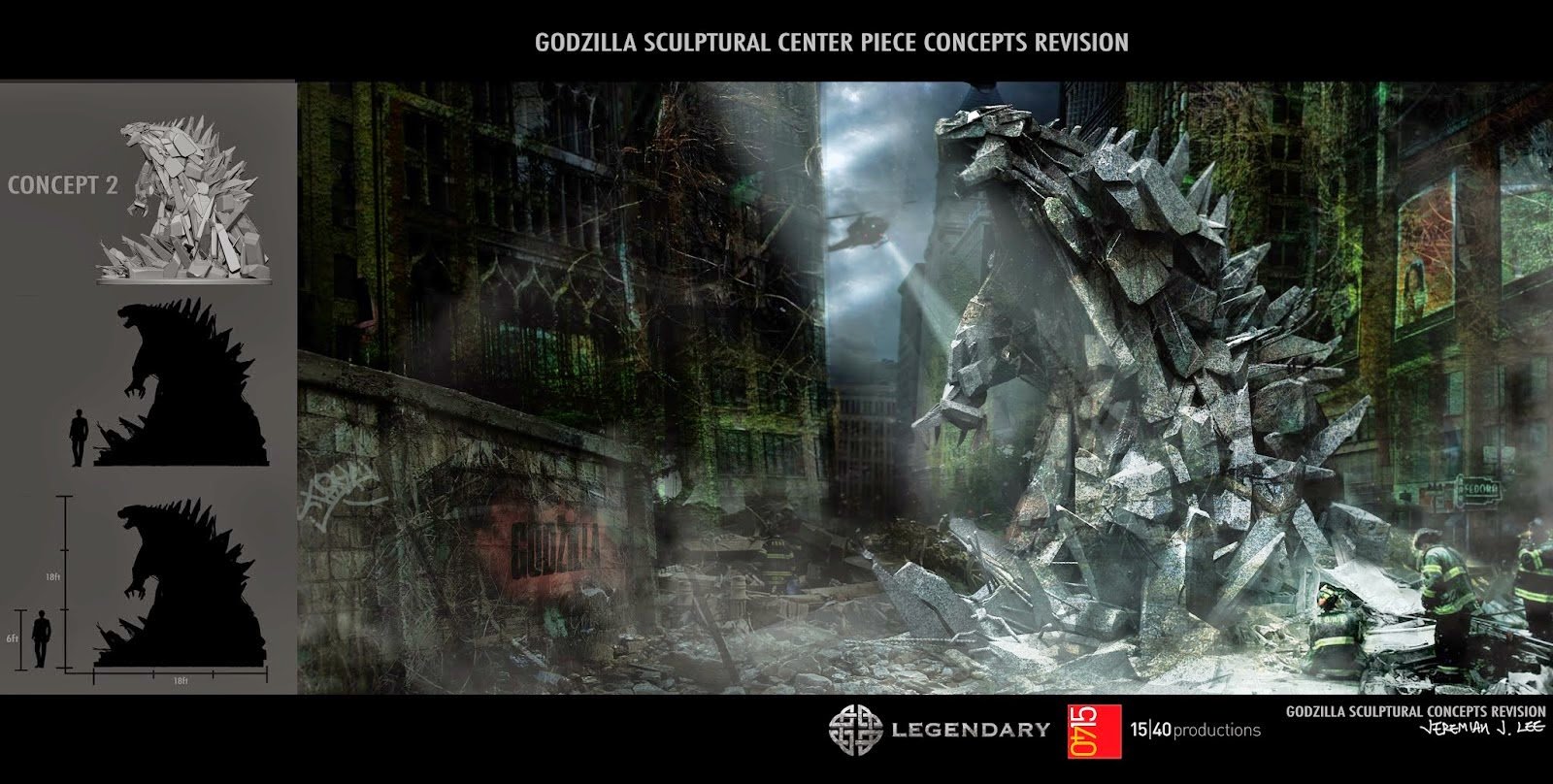ArtStation - Legendary - Godzilla sculpture piece