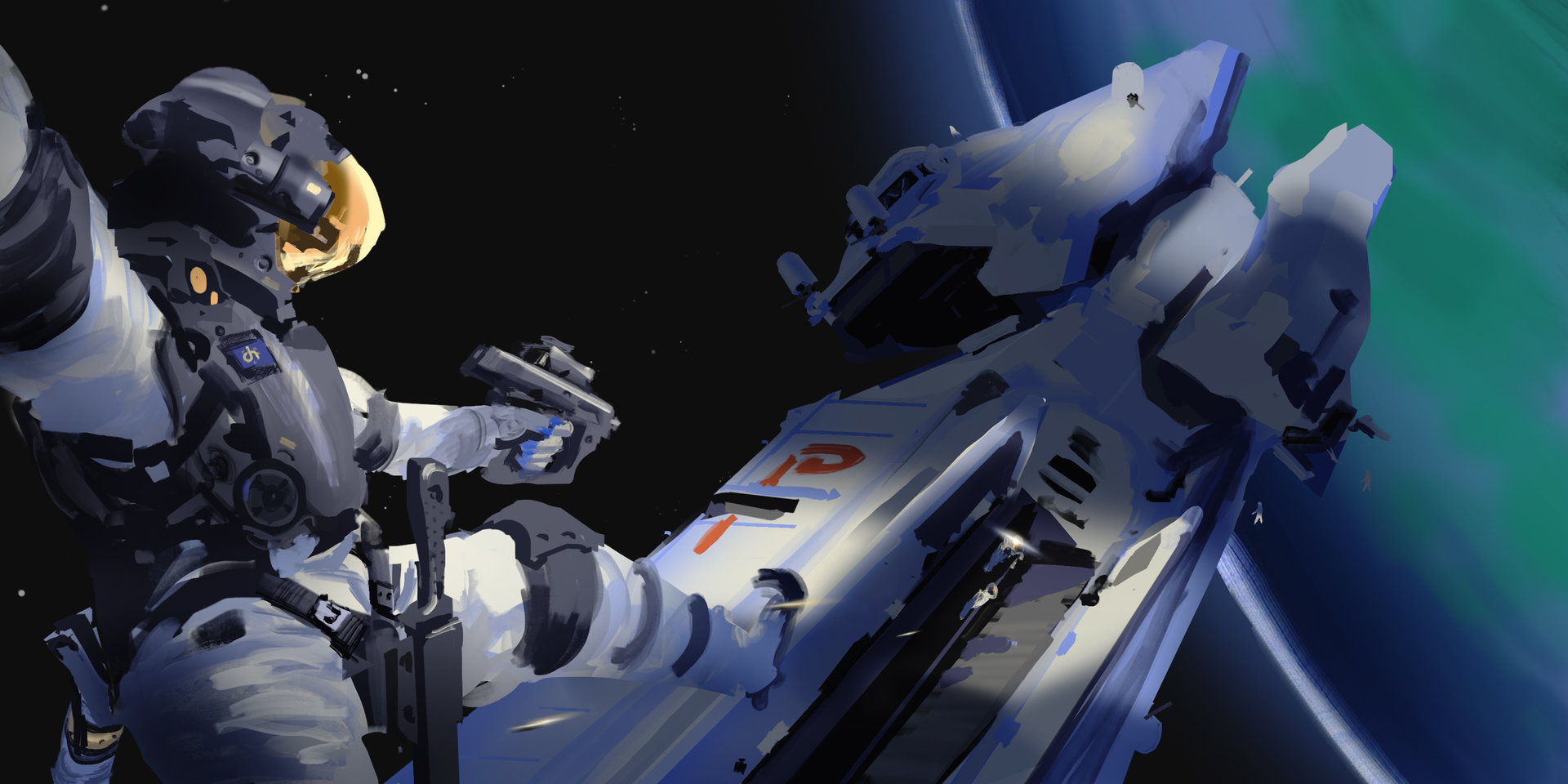 ArtStation - Zero G assault, David Heidhoff
