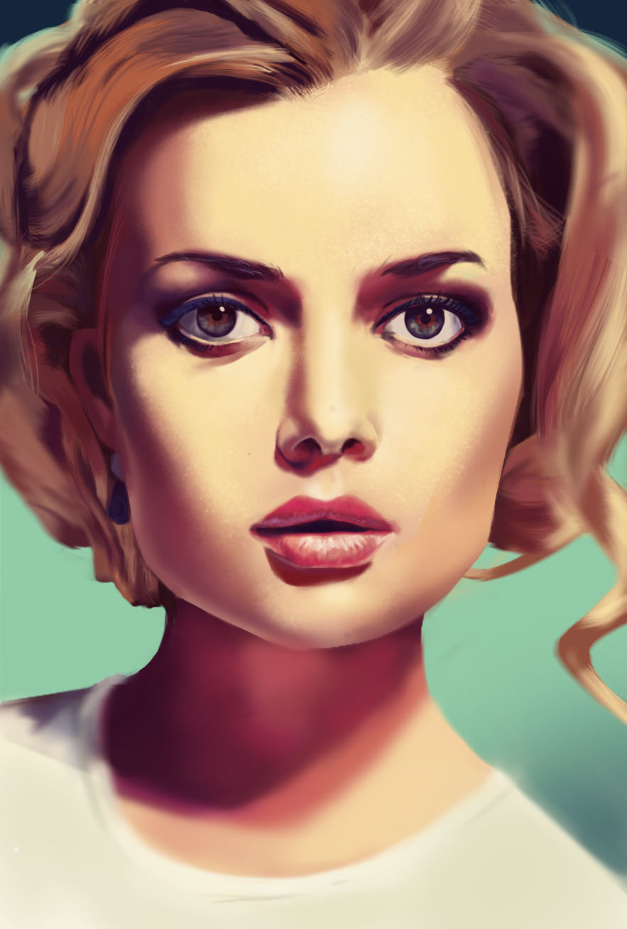 ArtStation - Colorful Portrait