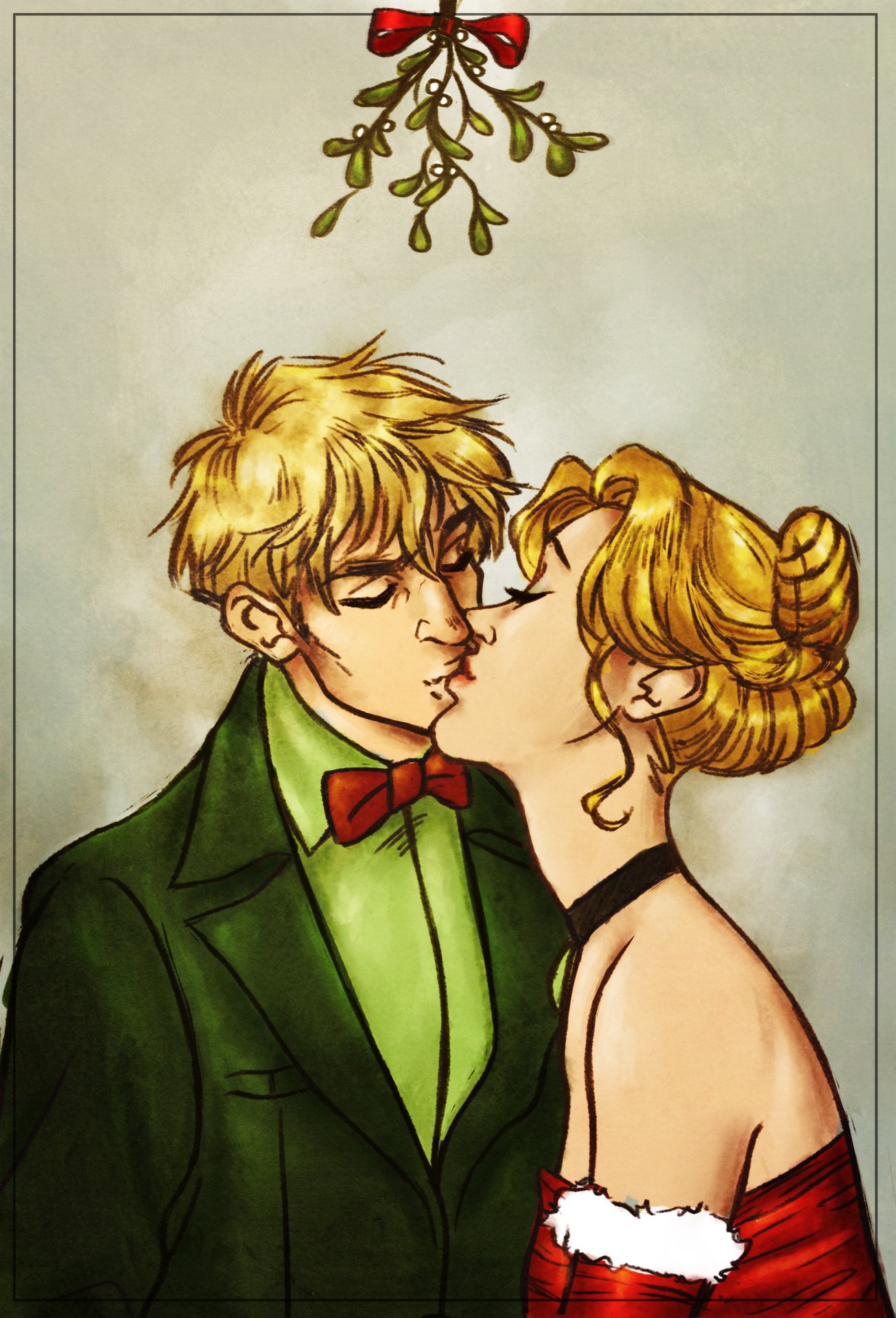 mistletoe drawing reference