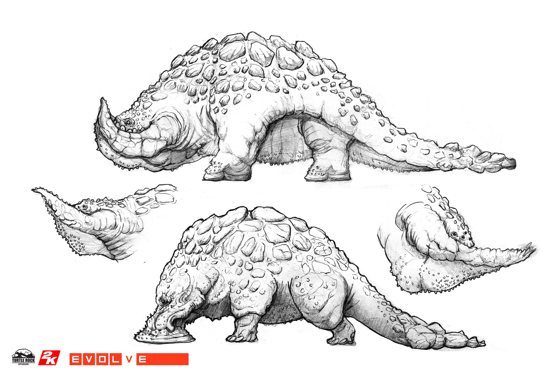 ArtStation - Large prey sketches, Nick De Spain