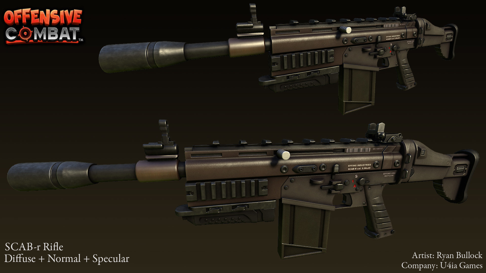ArtStation - Assault Rifle - Offensive Combat