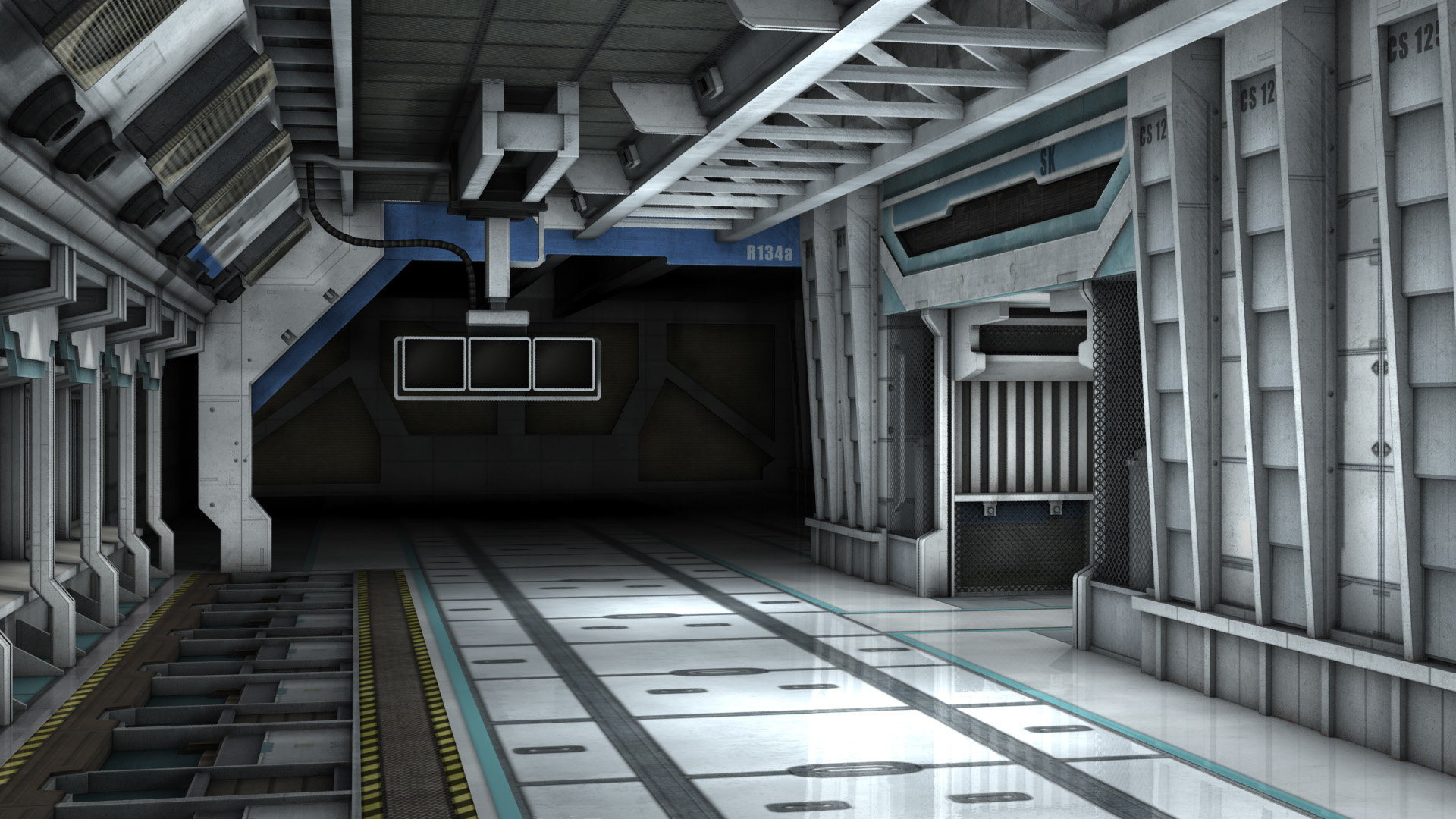 ArtStation - Space Station Hall