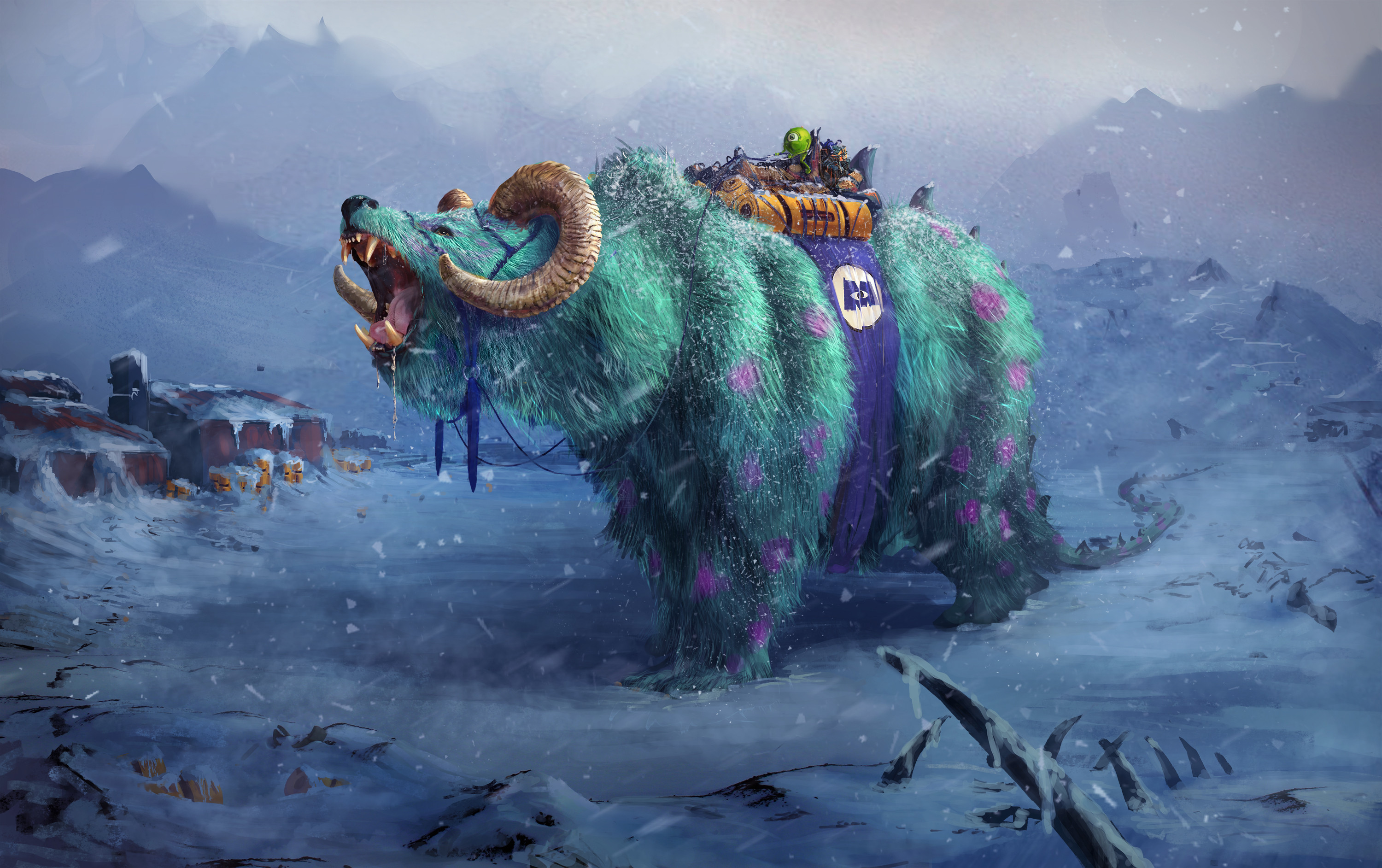 Mike & Sully by Tom Lopez : r/ImaginaryDisney