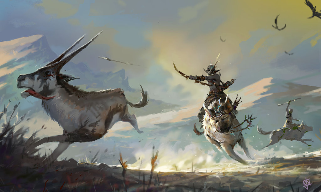 ArtStation - Hyena warg rider