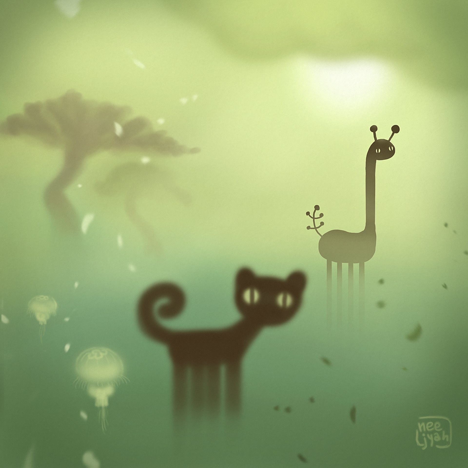 ArtStation - Misty cat