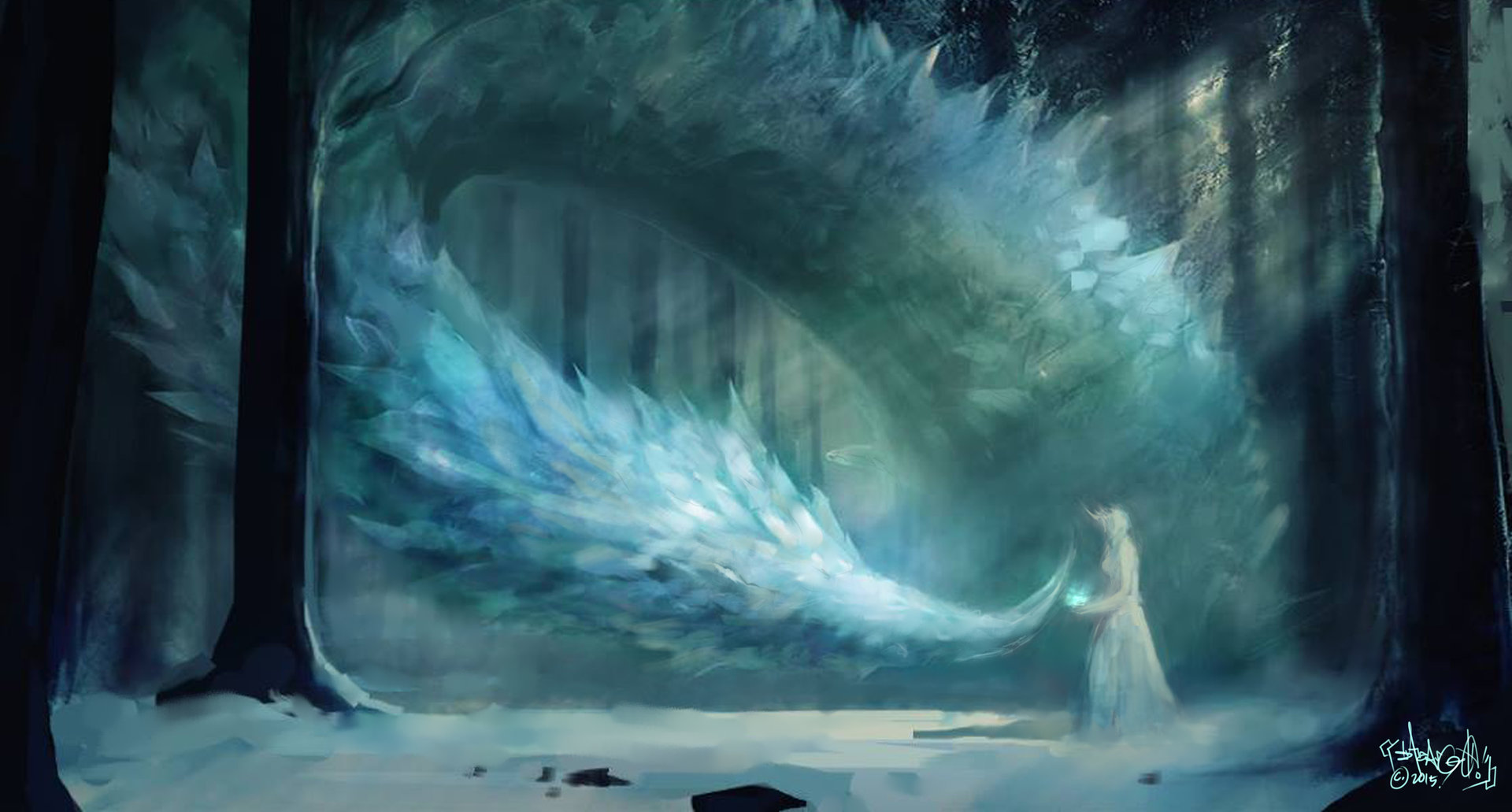 ArtStation - ice dragon queen