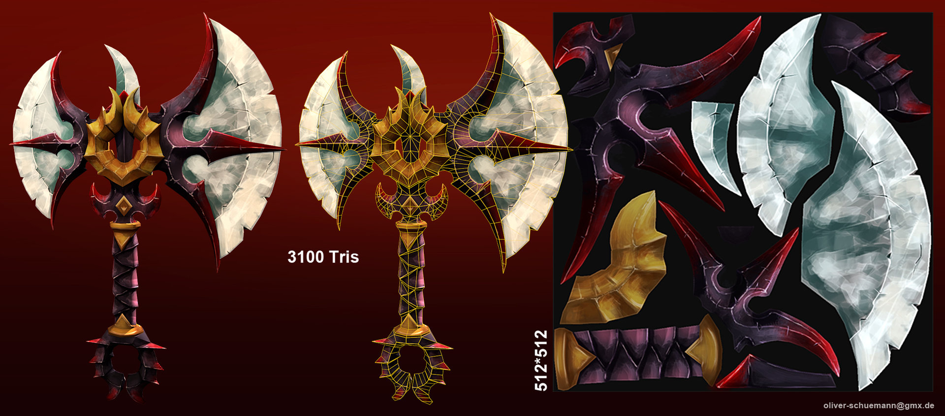 ArtStation - Axe construction shot