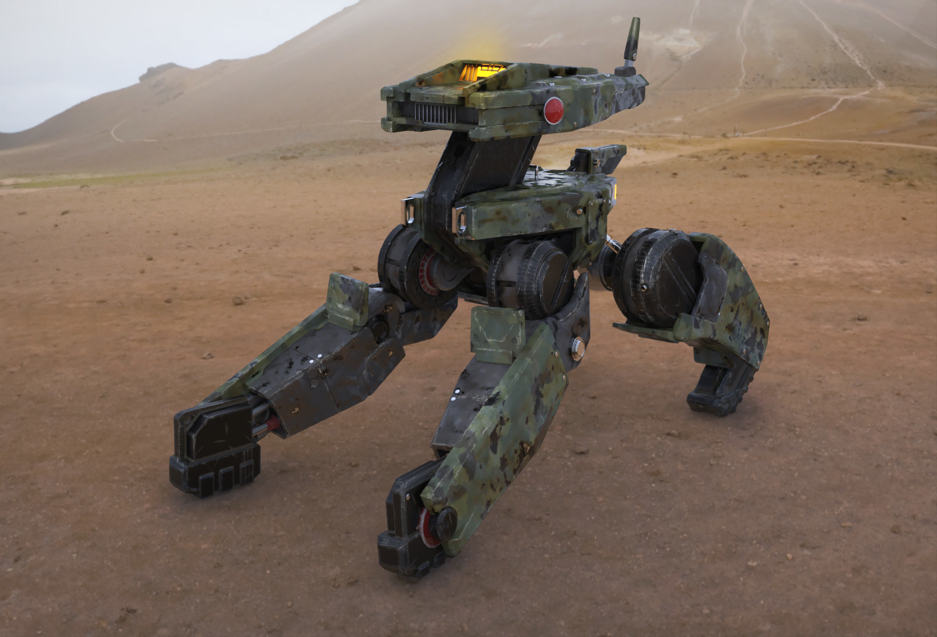 ArtStation - 4-legs Mech Design