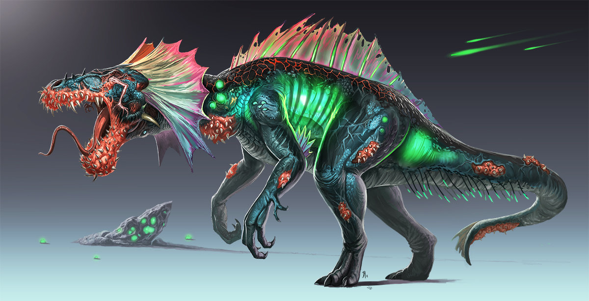 Radioactive Dinosaur By Vegasmike Scifi Navin