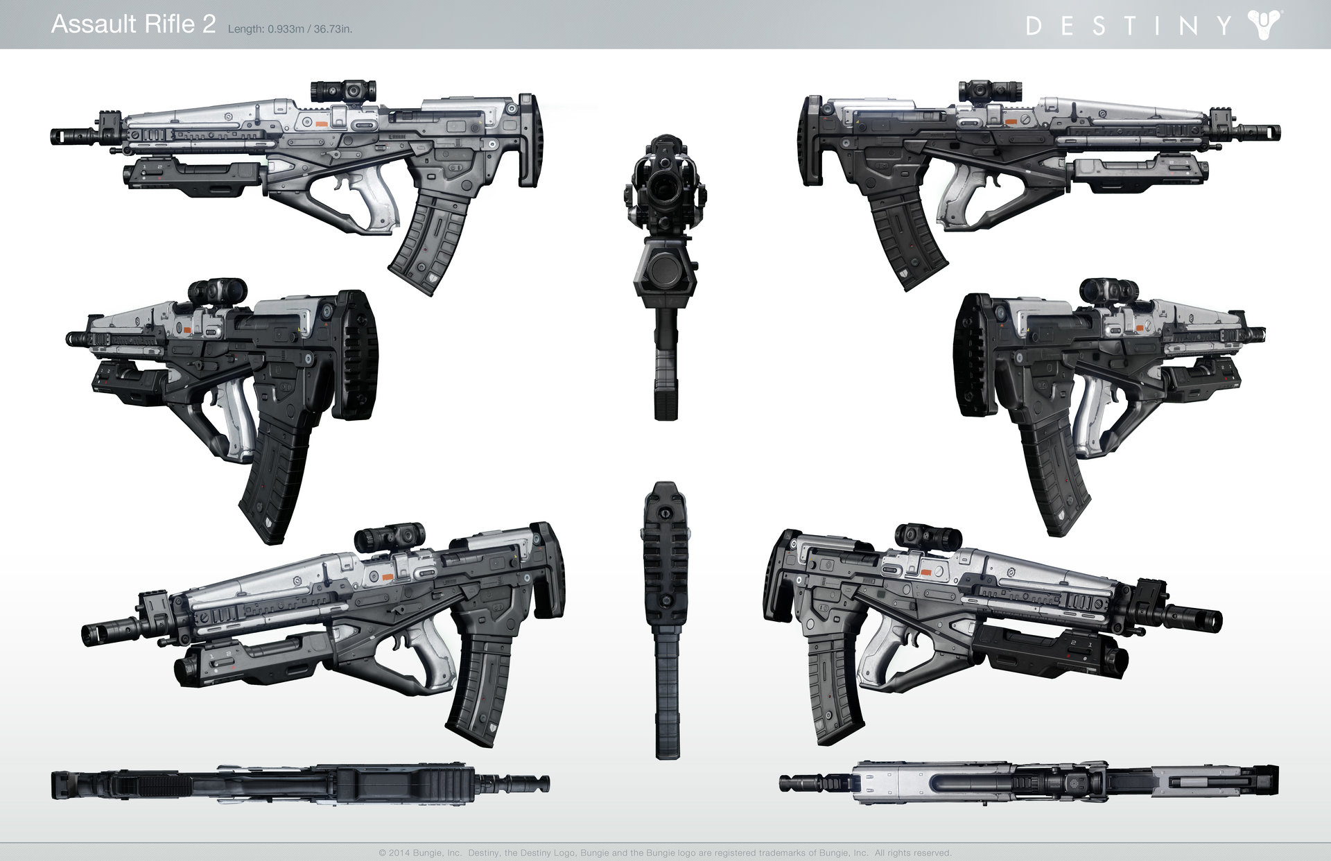 ArtStation - Destiny: Pulse Rifle 1C - game resolution