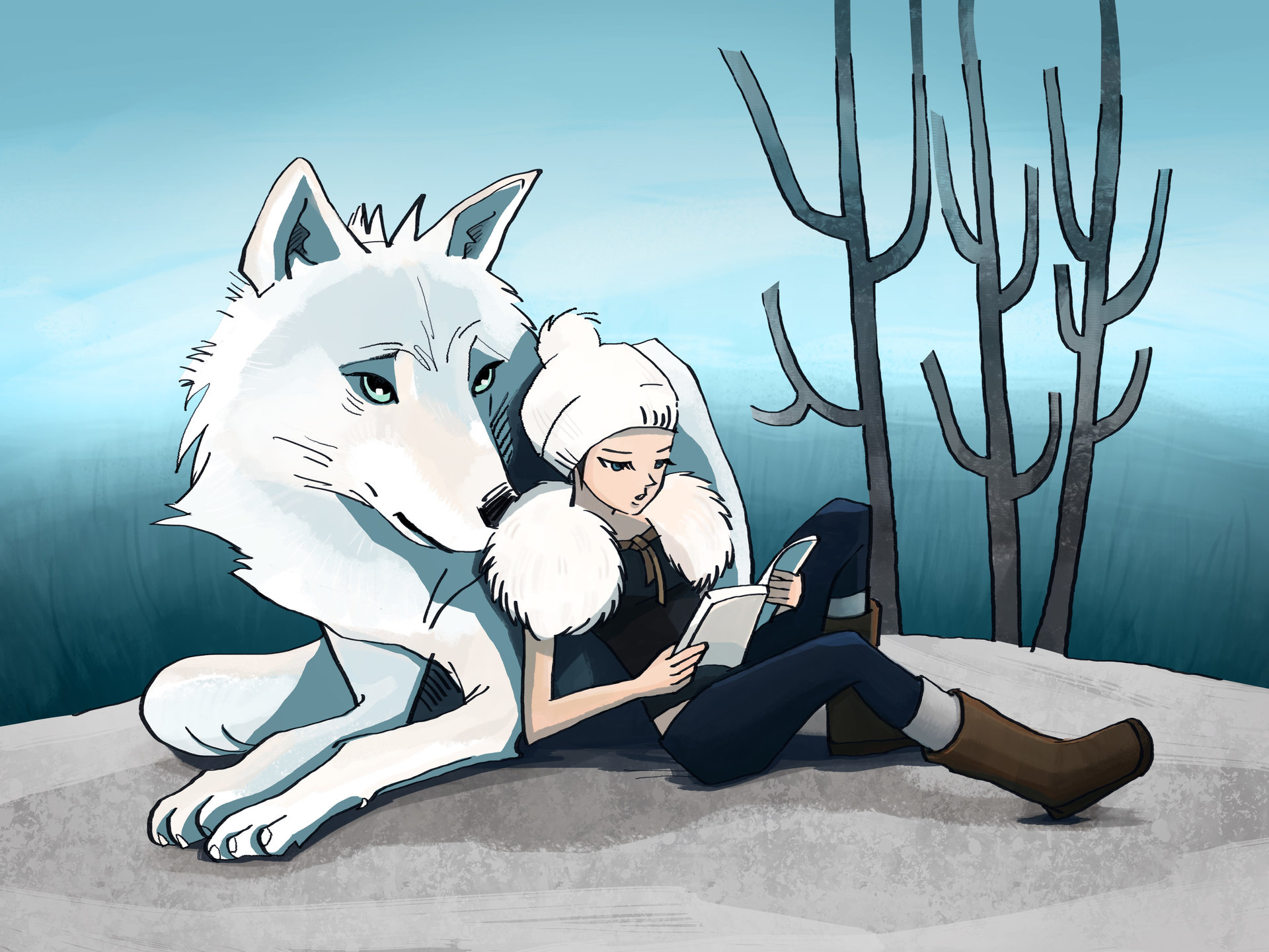 ArtStation - dire wolf