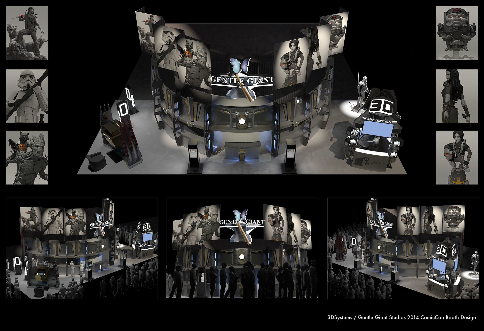 ArtStation - 2014 SDCC Booth Design