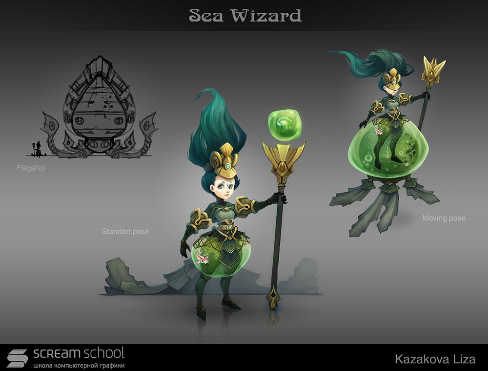 ArtStation - Sea Wizard