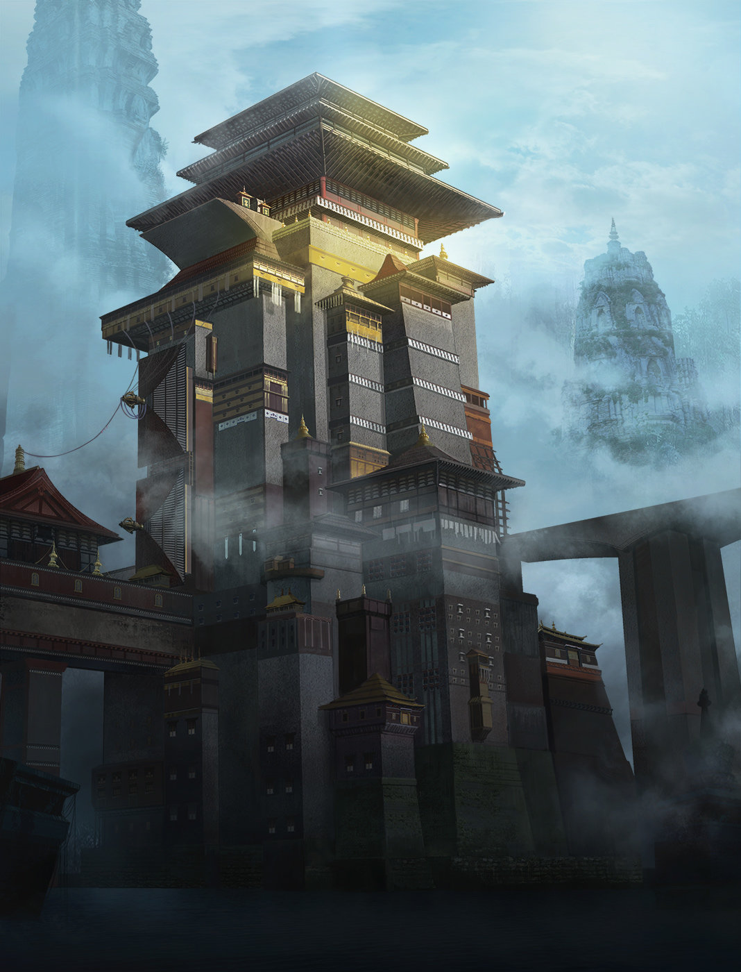 ArtStation - tibet style castle