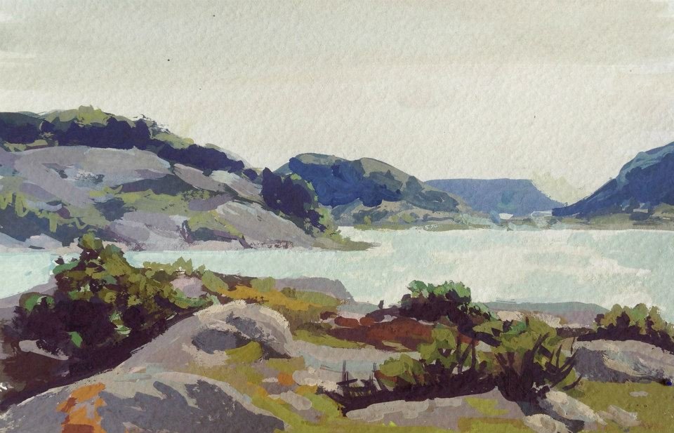 David Le Merrer - goauche paintings, Sweden