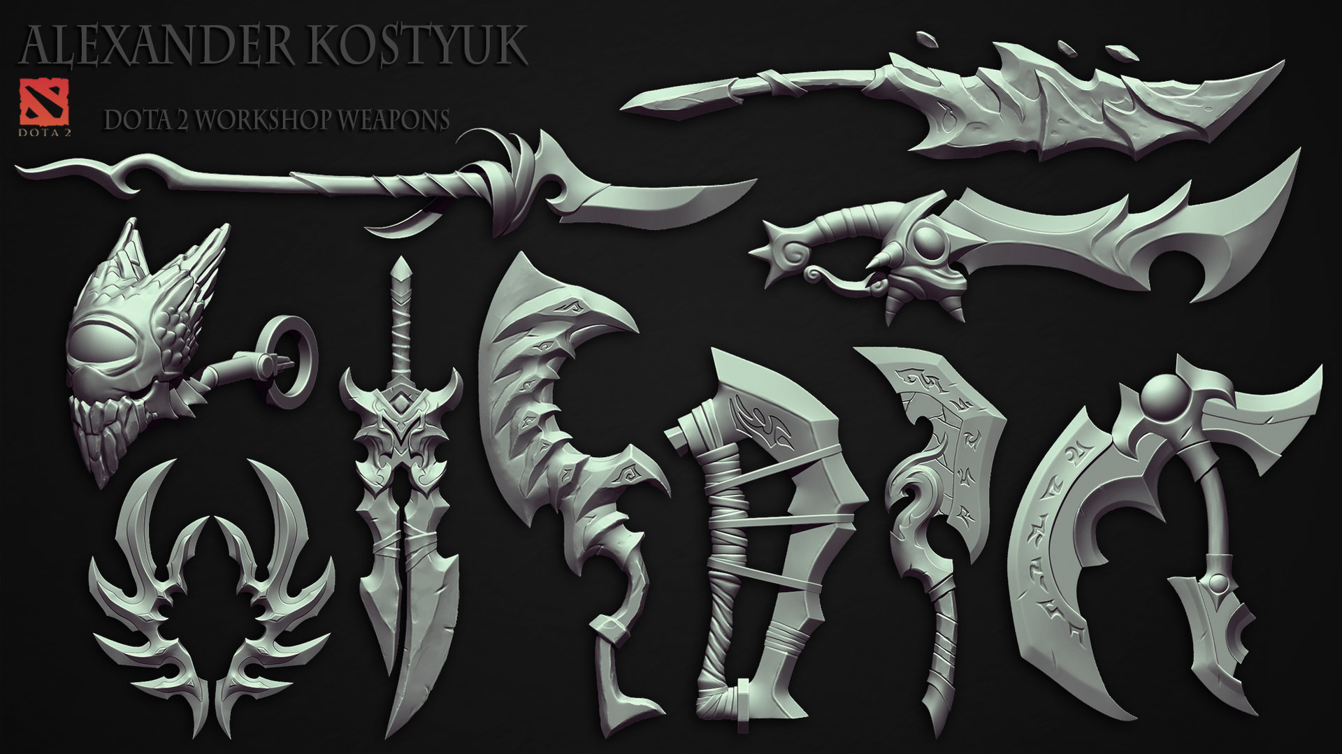 ArtStation - Dota 2 workshop weapons #2
