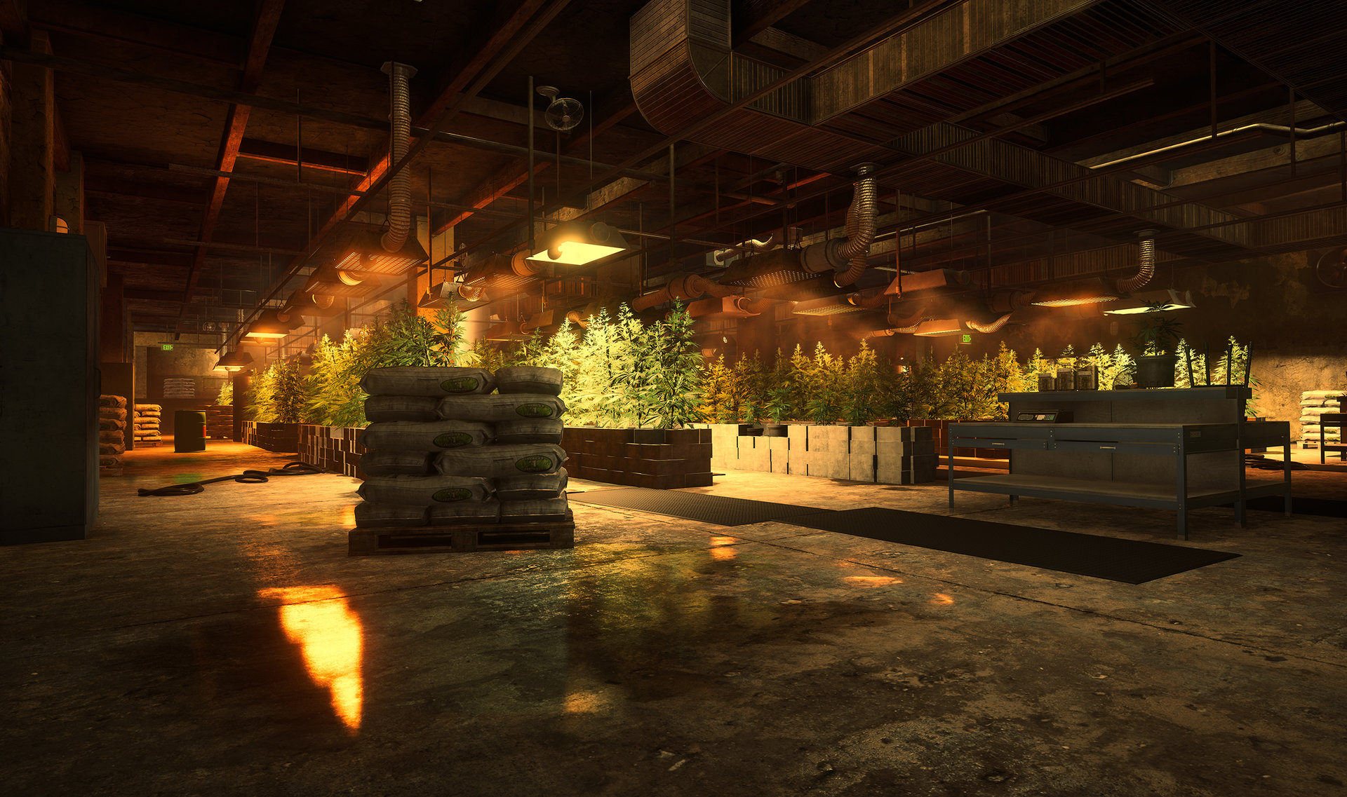 ArtStation - MP Growhouse level - Battlefield: Hardline
