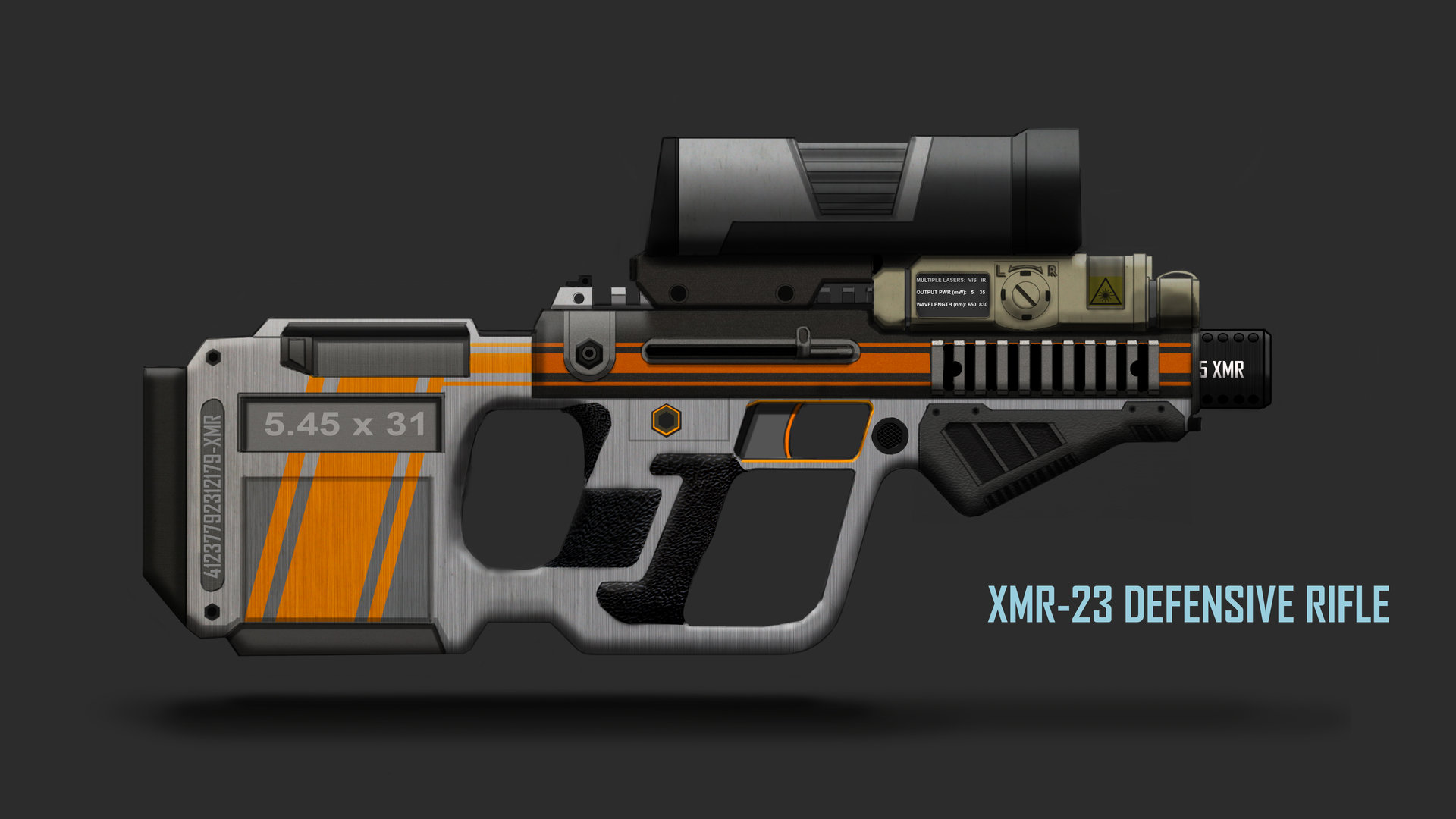 ArtStation - XMR-23 Defensive Rifle