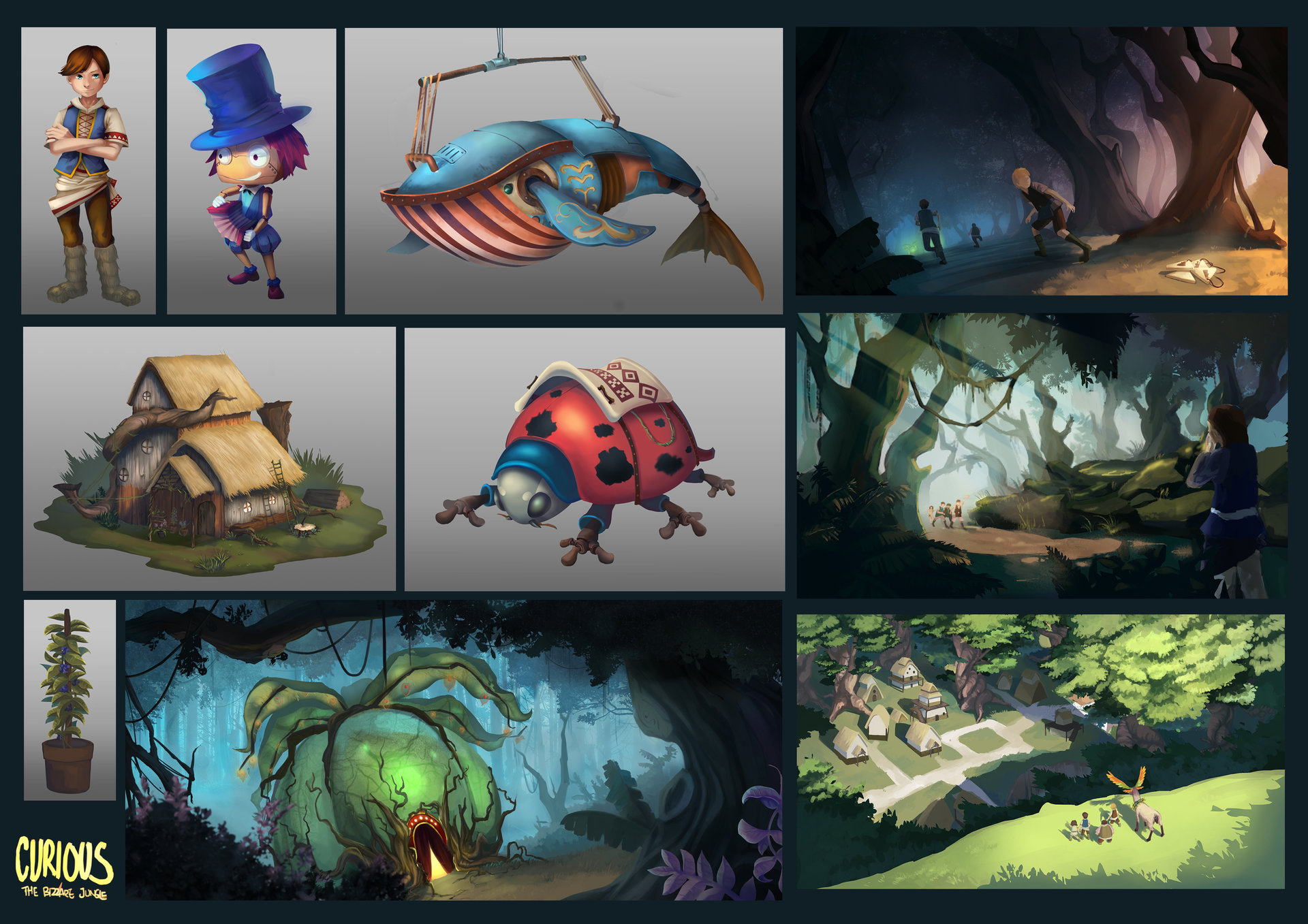 ArtStation - Collaborative Project - Curious: The Bizarre Jungle