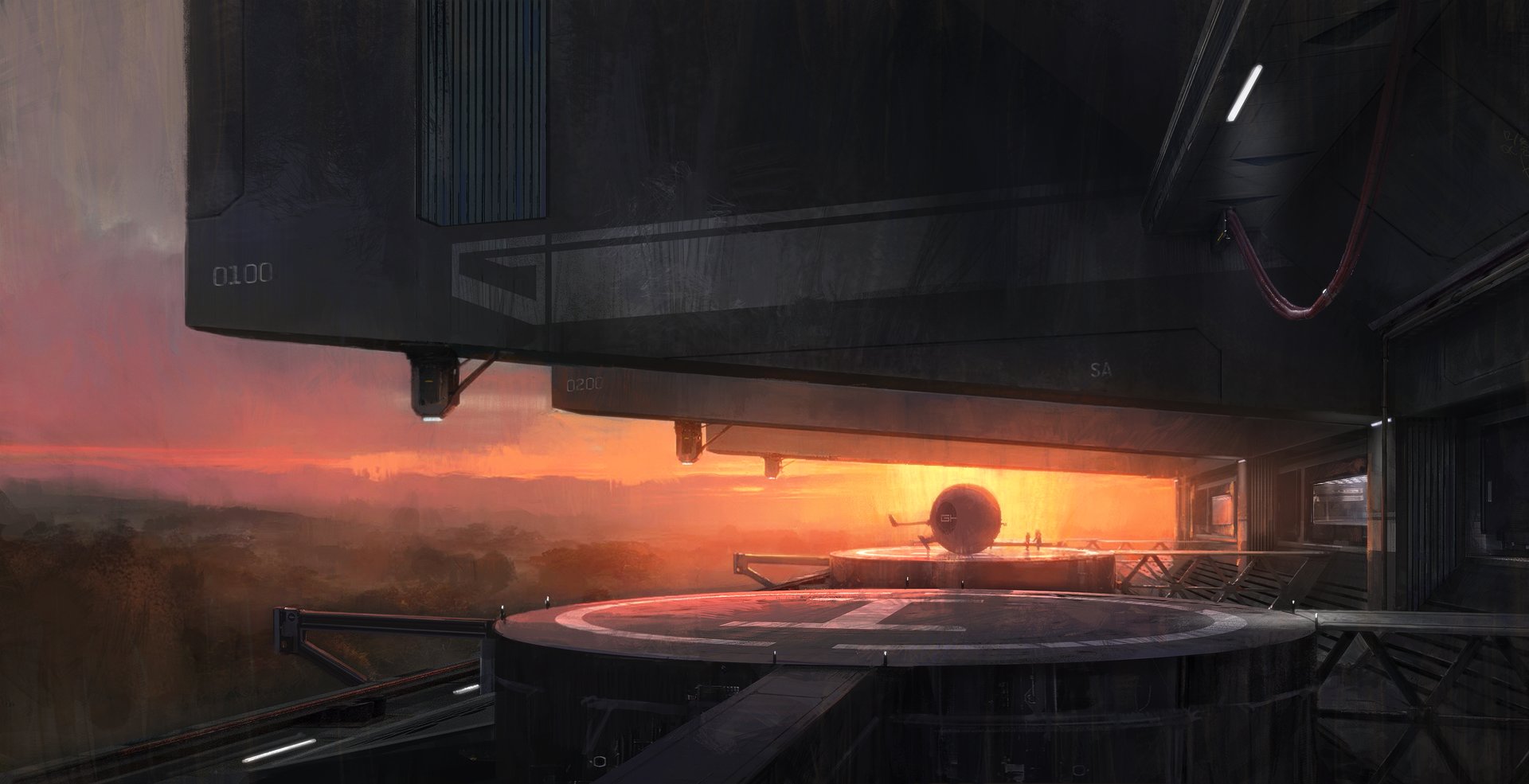 ArtStation - World Runner: Landing Pad