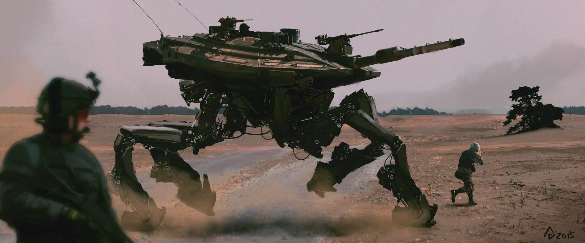 ArtStation - Walking tank1