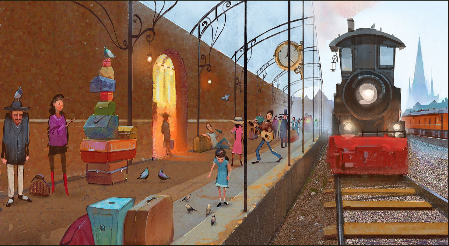 ArtStation - Little Train Station