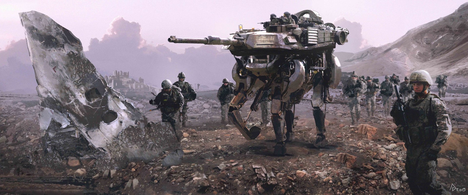 ArtStation - Walking tank3
