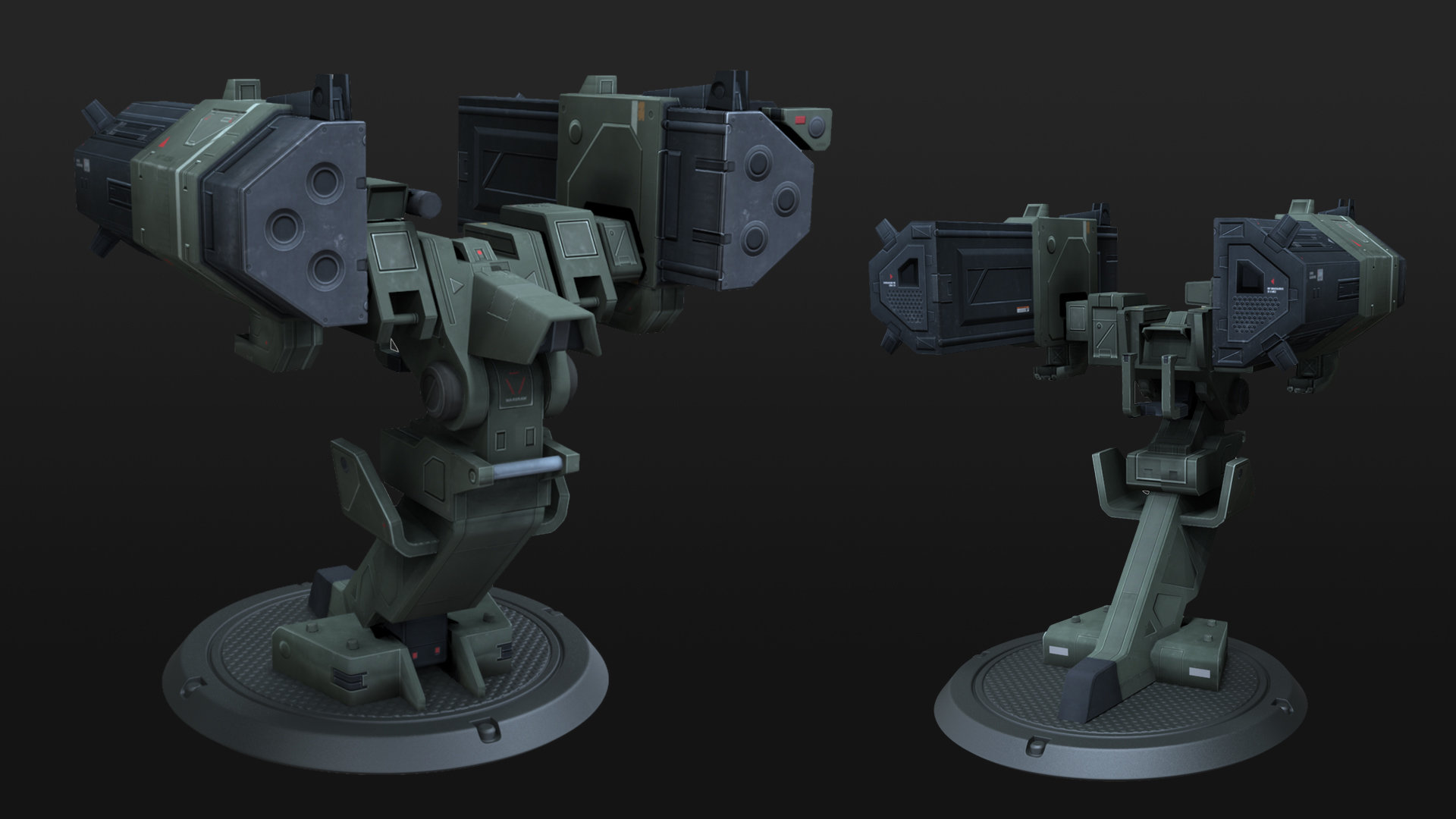 ArtStation - Halo Reach: Rocket Launcher Turret (3d hard surface model ...