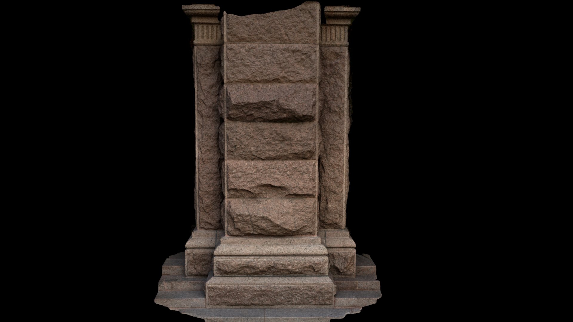 ArtStation - TXCaptiol East Entrance Pillar WIP