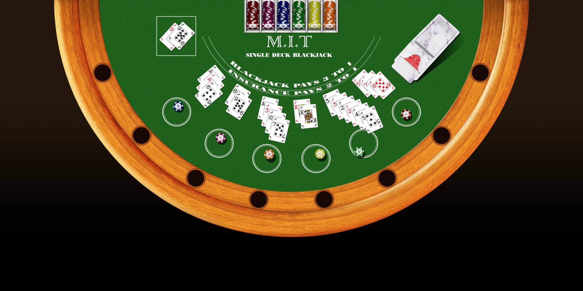 Blackjack Table Top View