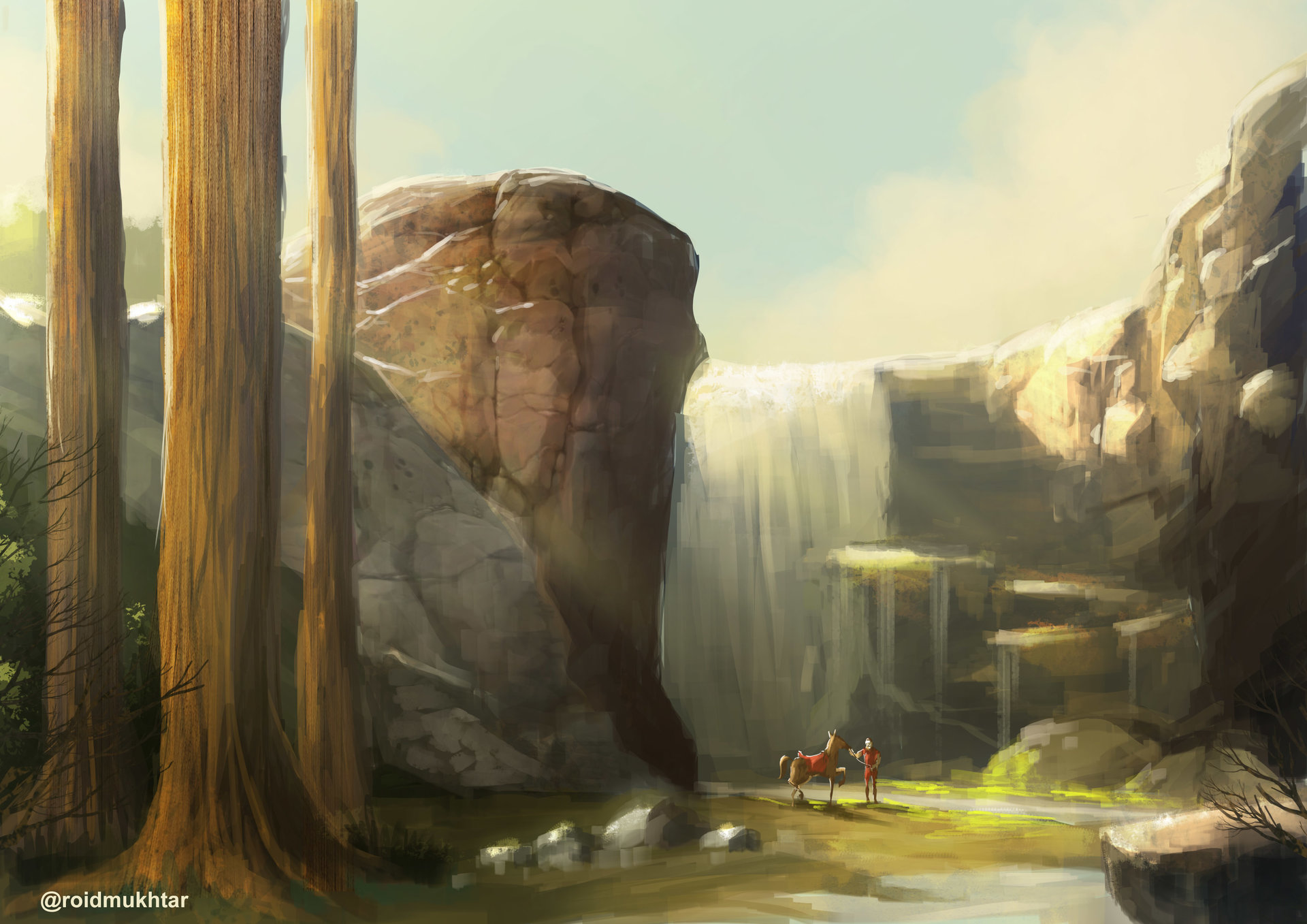 ArtStation - waterfall