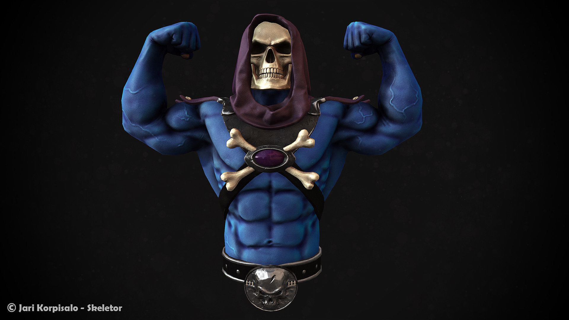 ArtStation - Skeletor - Lowpoly