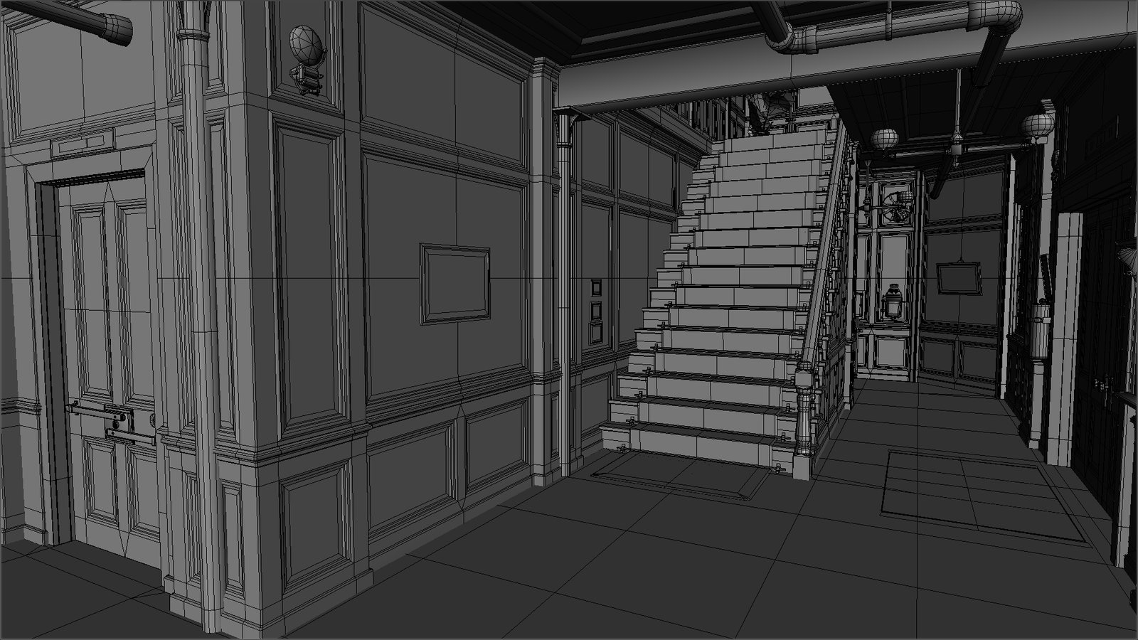 Nestor Carpintero - The Order 1886: Black Wall Yards offices - wireframes