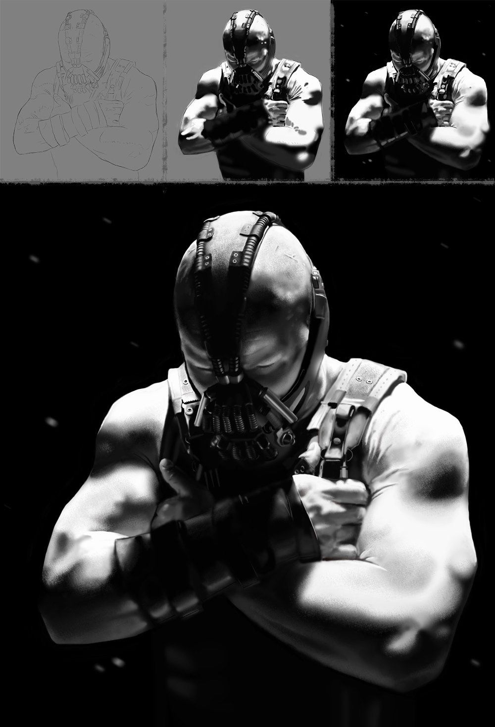 ArtStation - Bane step by step