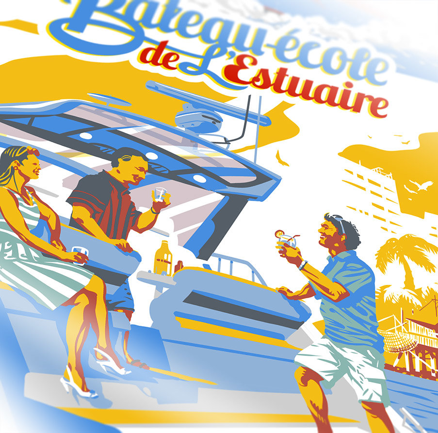 ArtStation - Print for a french boat school