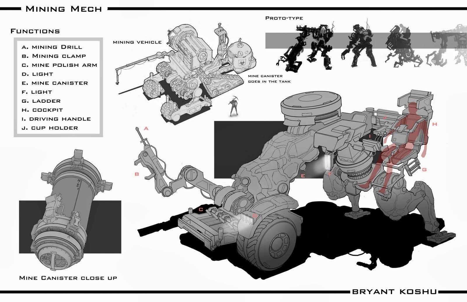 ArtStation - Mining Mech