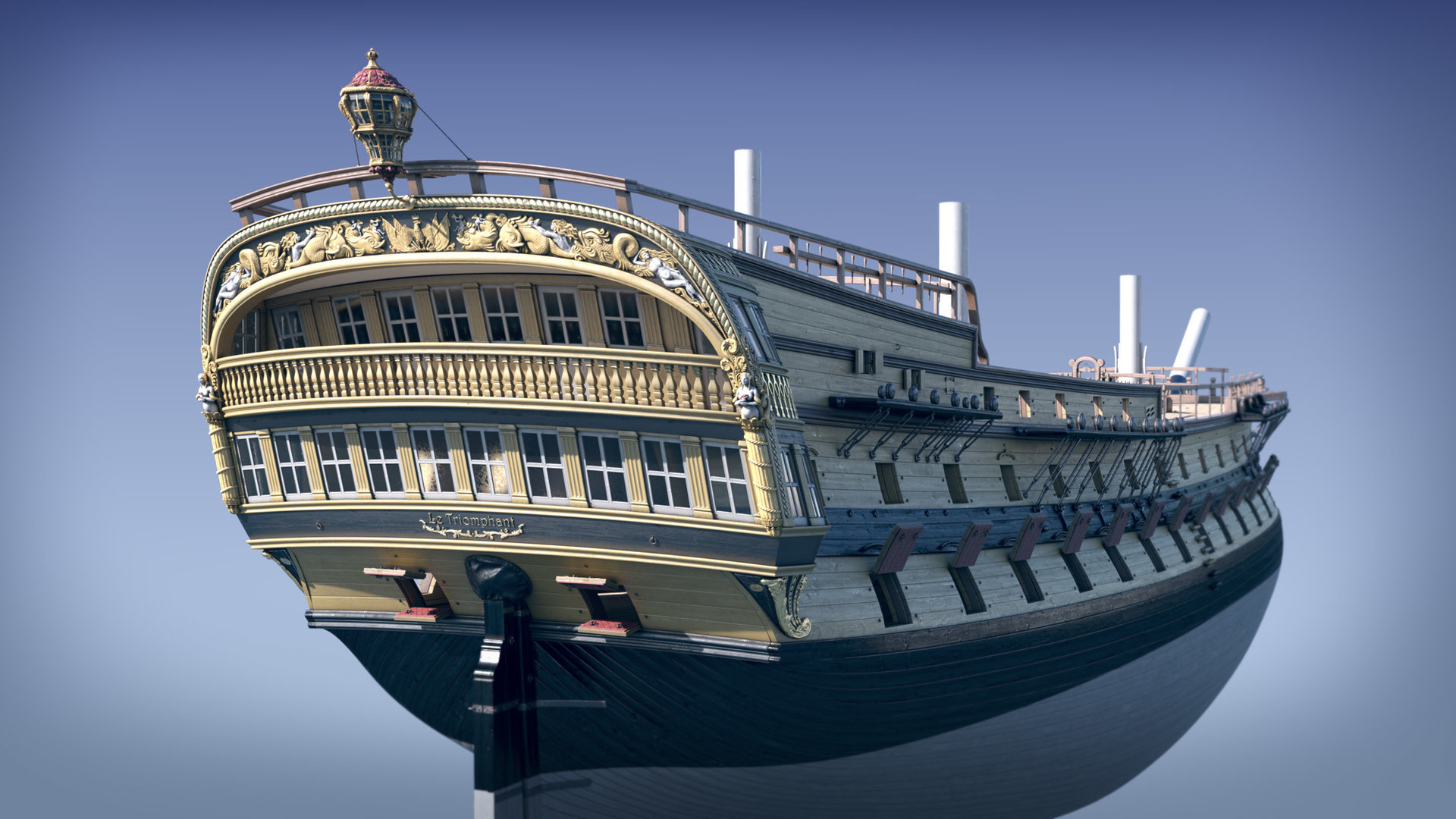 ArtStation - Stern and Quarter-galleries