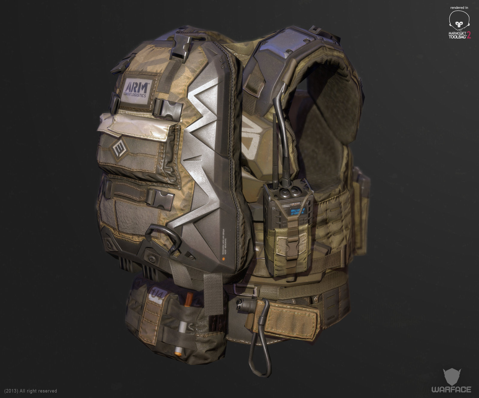 Denis Didenko - new 3d model for crytek (soldier vest)