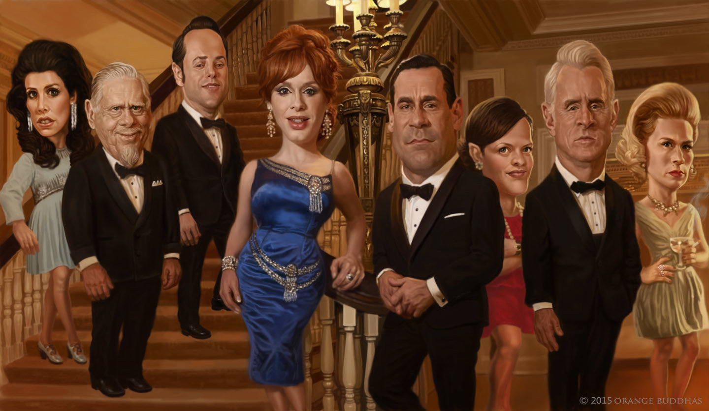 ArtStation - Mad Men caricature.