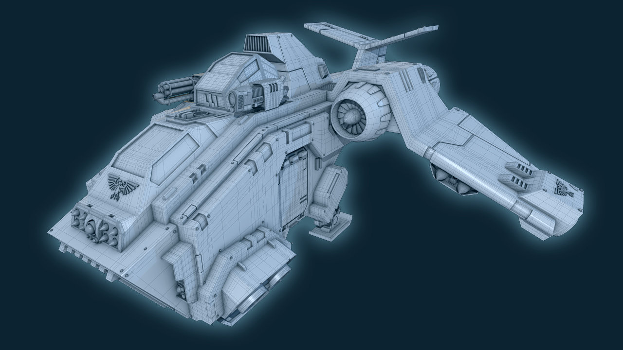 Philip Gilbert - Stormraven Gunship scene