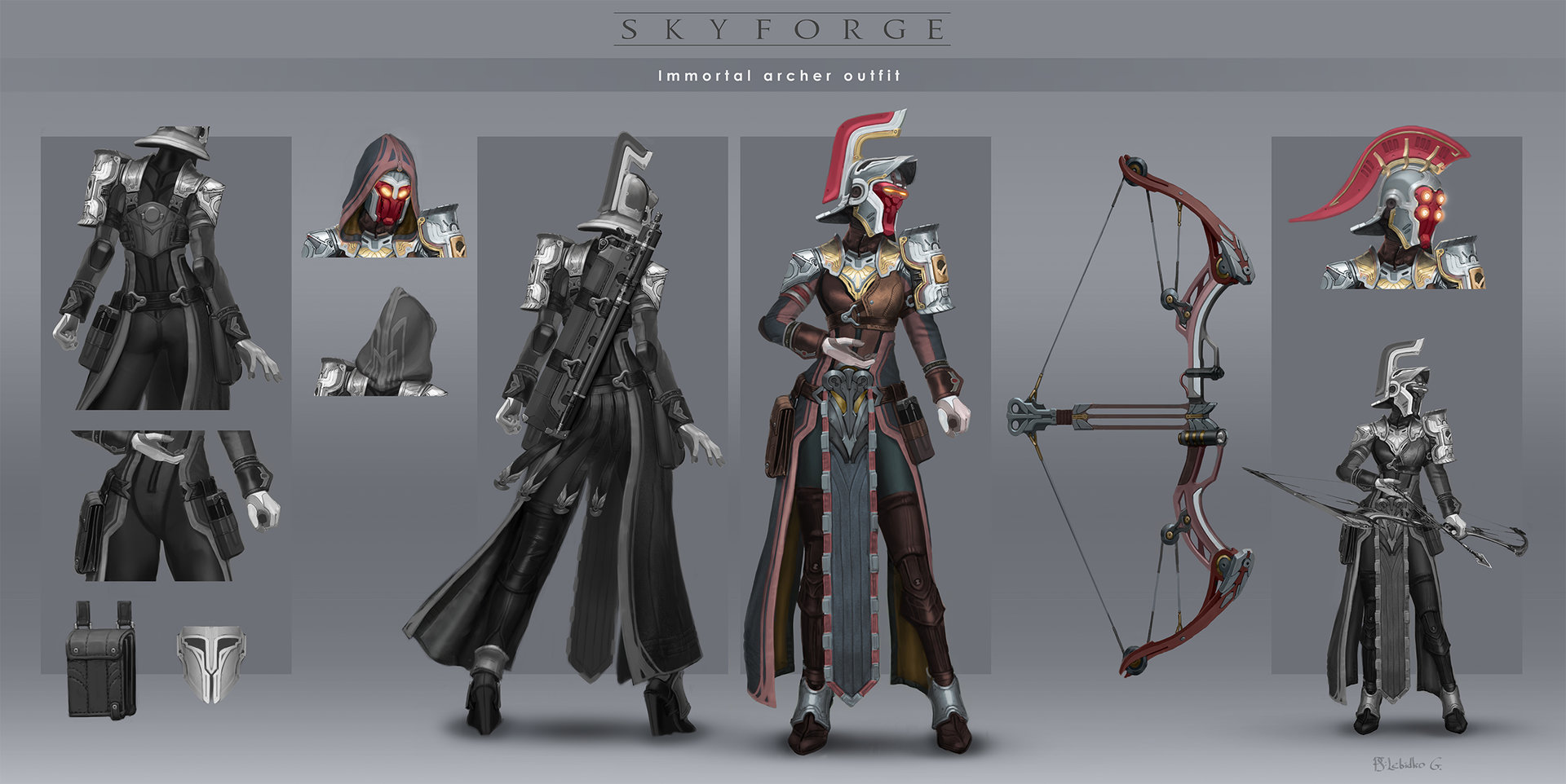 ArtStation - Skyforge - Immortal Archer outfit