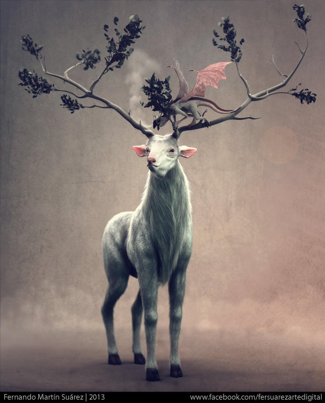 ArtStation - THE DEER AND THE DRAGON