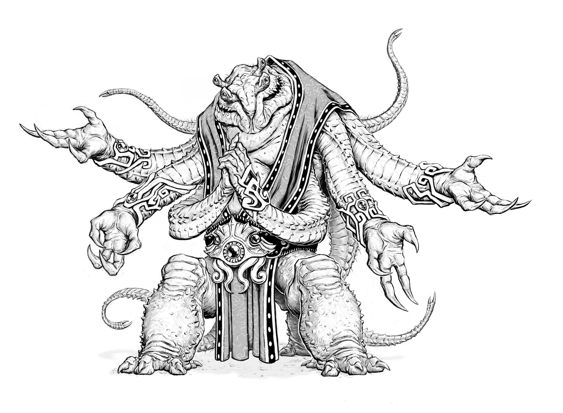 xenomorph drone coloring pages