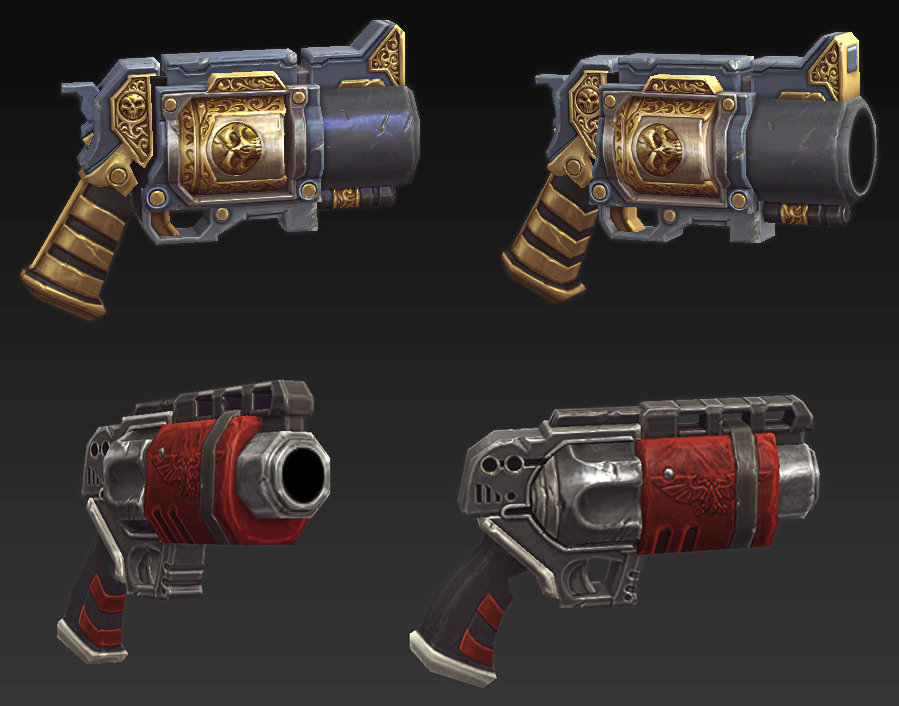 ArtStation - stylized pistols