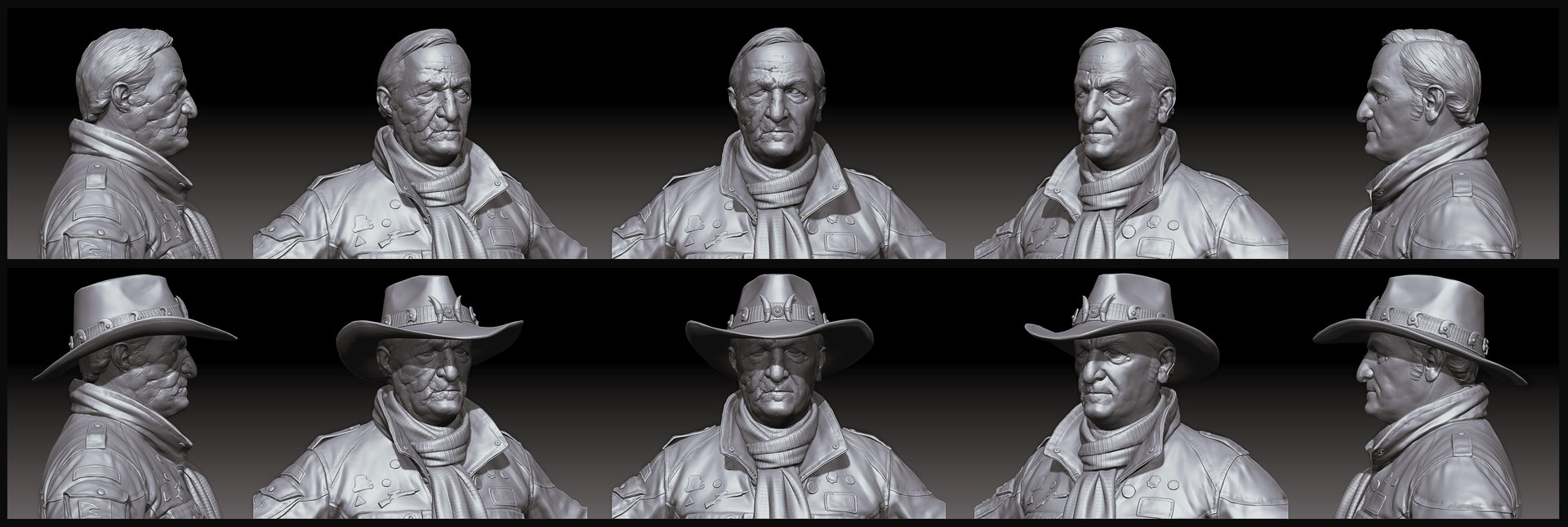 ArtStation - Rugged old Hunter