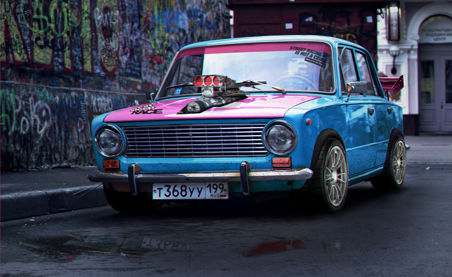 ArtStation - Lada Racing Street, Pablo Susskind