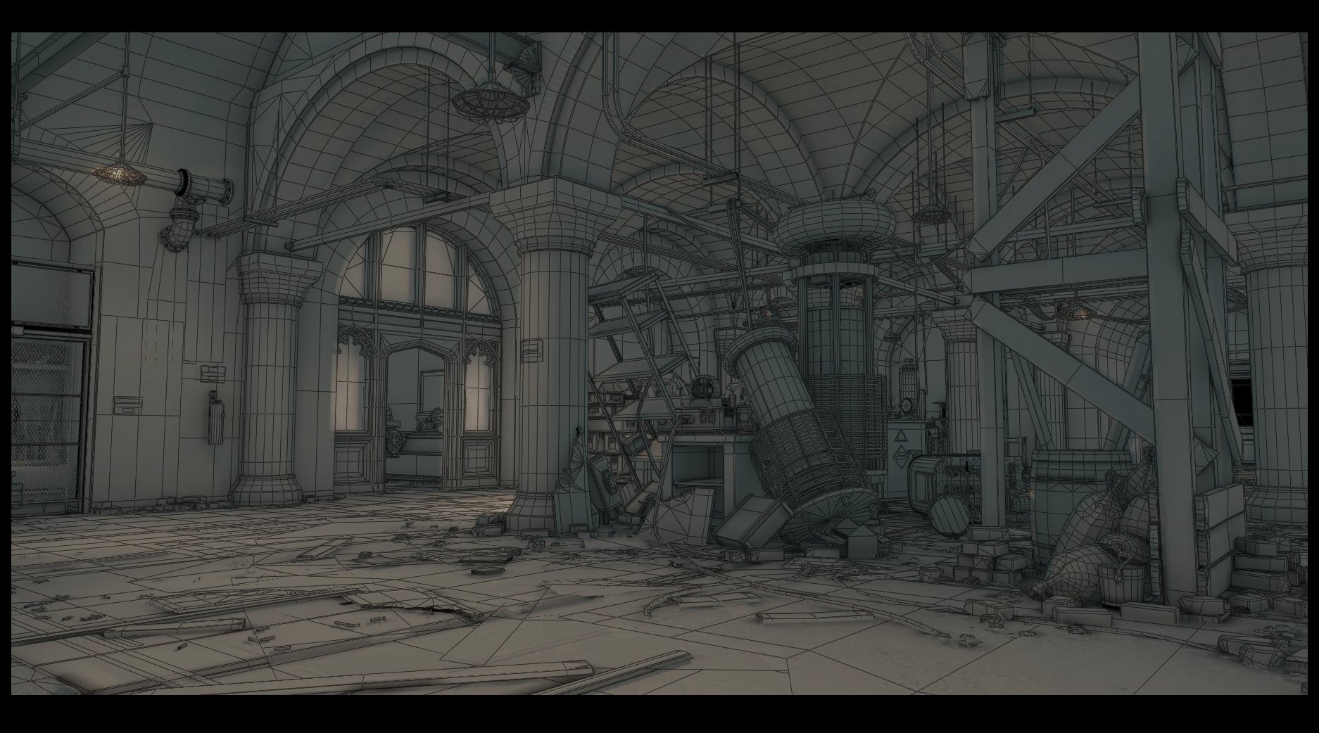 ArtStation - Tesla Lab Boss Final wire 5