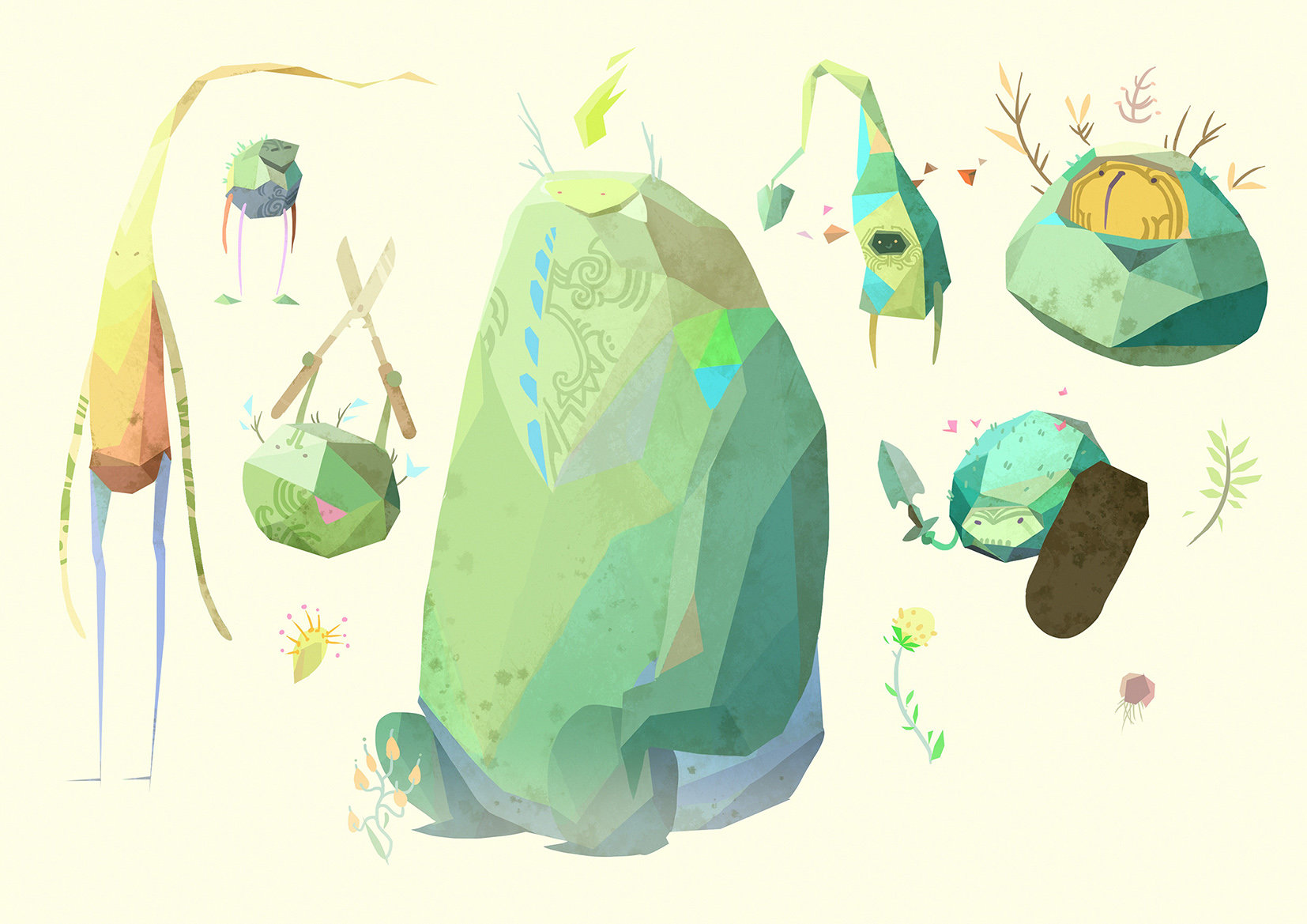 ArtStation - Moss Characters, BlueBean (Angela Wong)